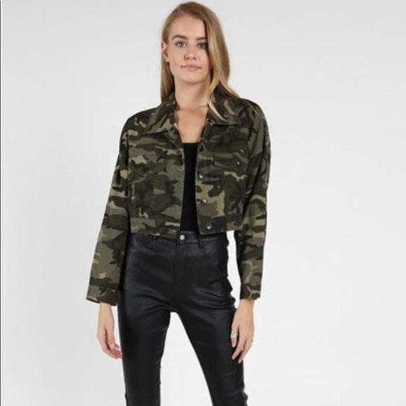 Jackets & Coats | Camo Crop Jacket | Poshmark